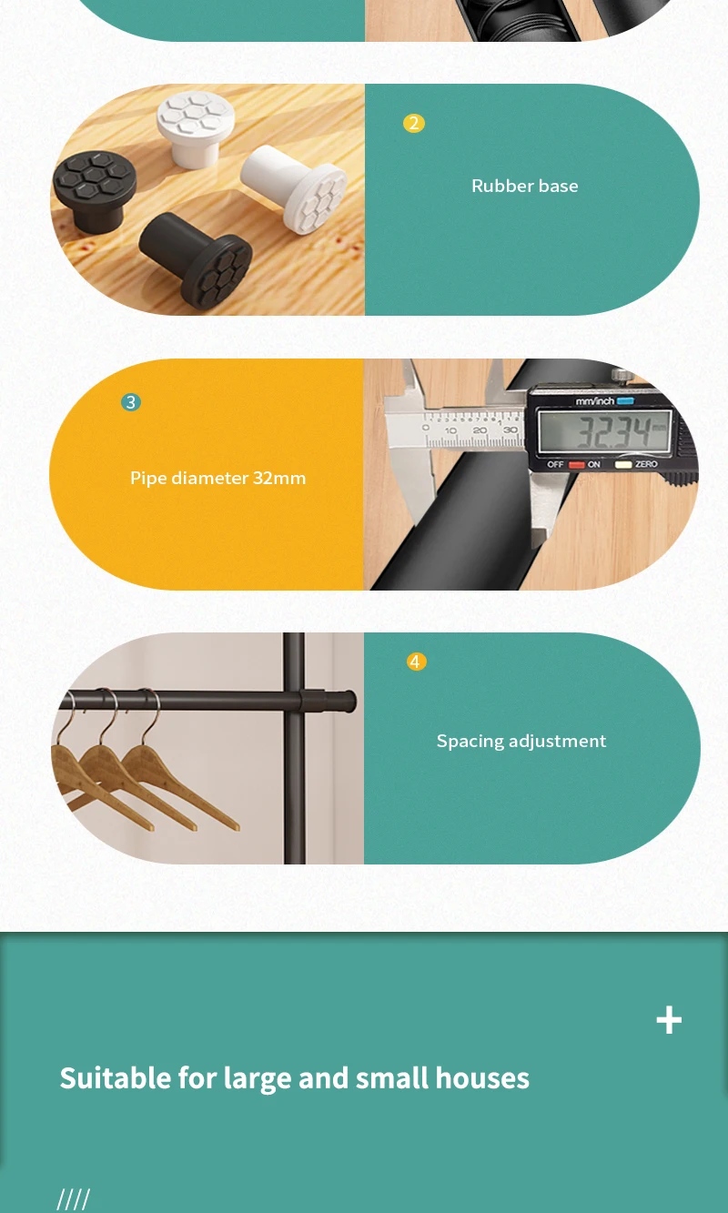 Simple Pole System Wardrobe Set Modern Design Bedroom Furniture ...