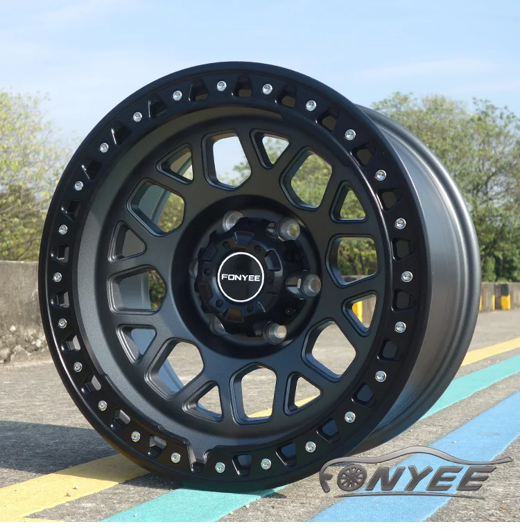 Fonyee 17 Inch 17x9.0 6x139.7 CB 110.1 Beadlock 6 Holes Huecos 4x4 Off ...