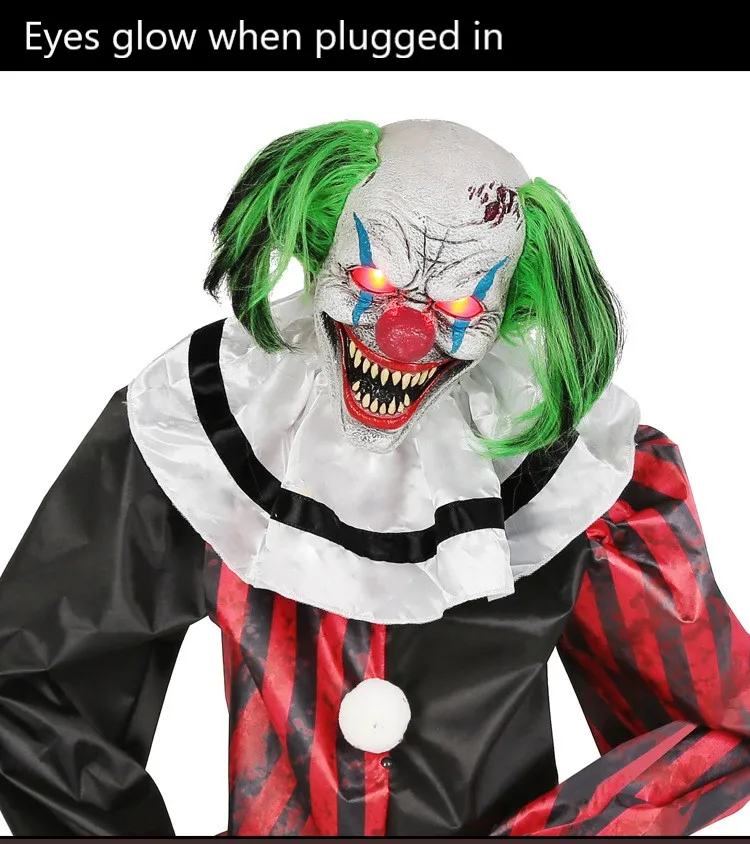 Halloween Animatronics - Spooky Squatting Rocking Clown