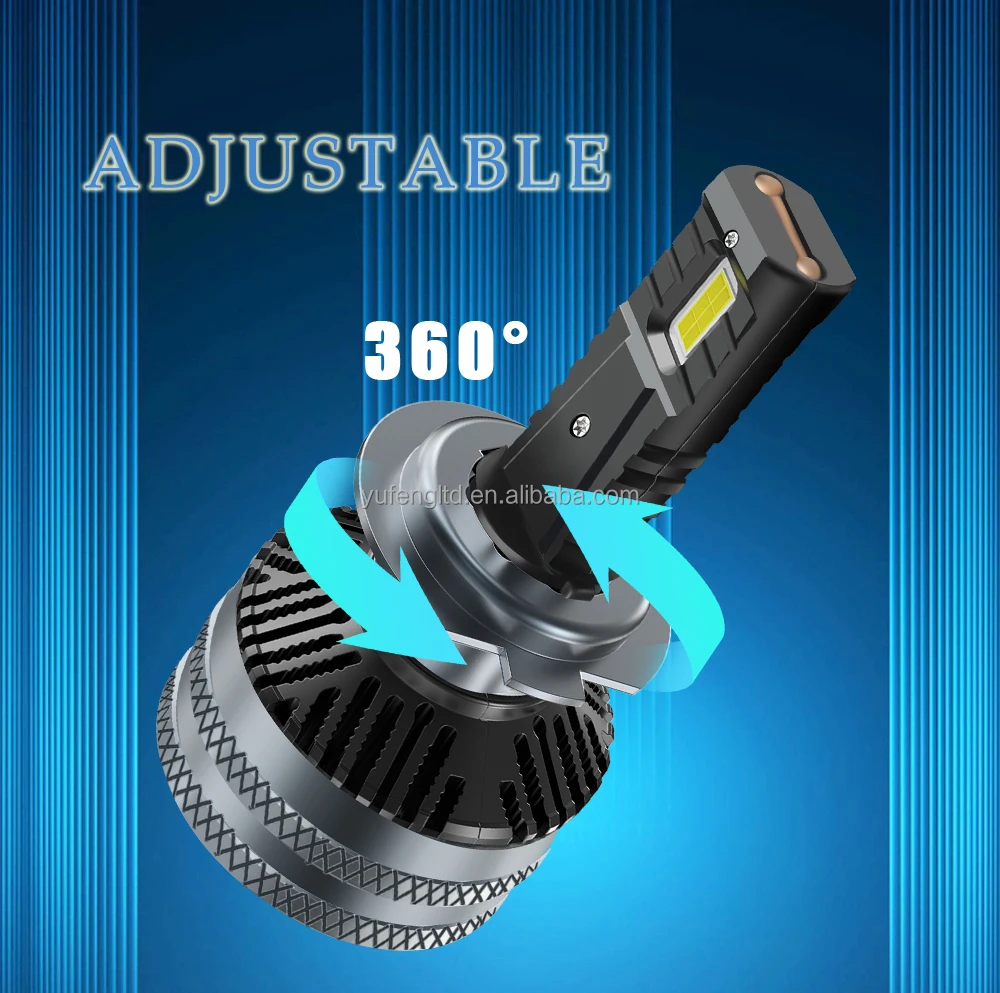 YF Y7C CSP 3570 Chip 180W LED Head Light - 24000lm Brightness