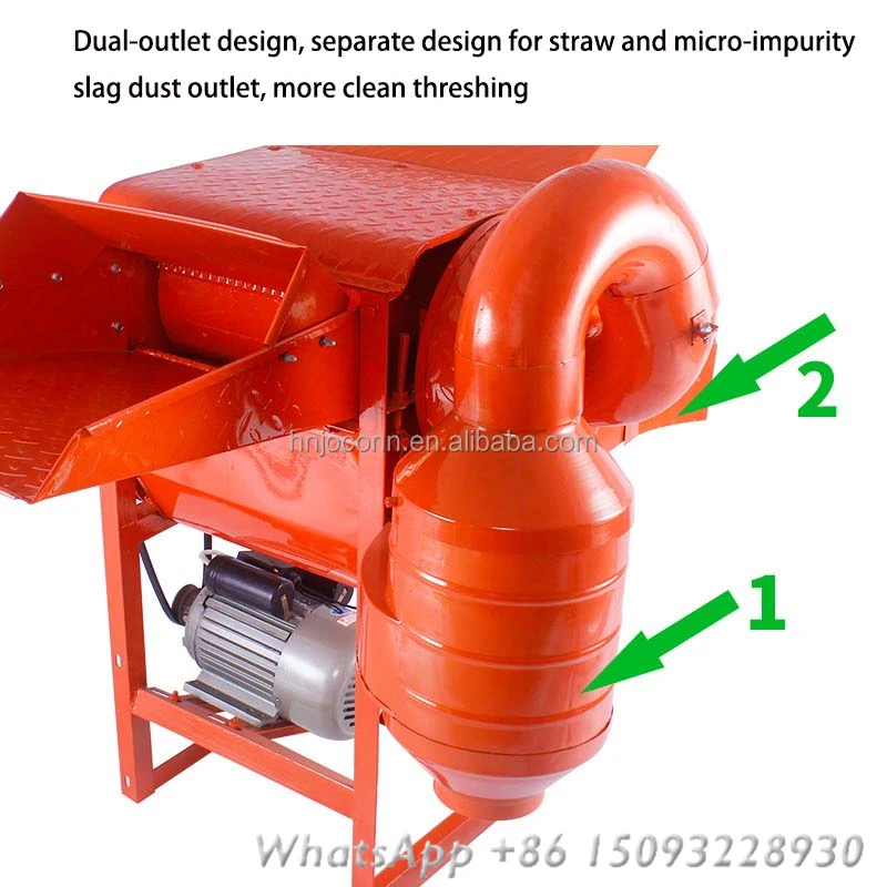 Small Sunflower Rice Wheat Grain Cereal Threshing Machine Beans ...