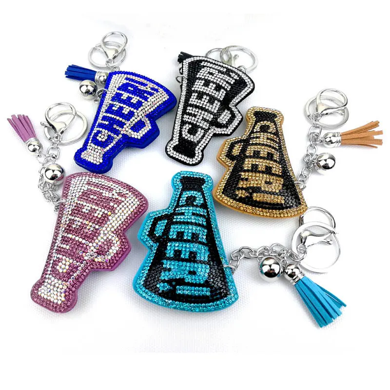 2023 Trendy Sporty Cheer Up Cheerleaders Crystal Pendant Keychain - Buy ...