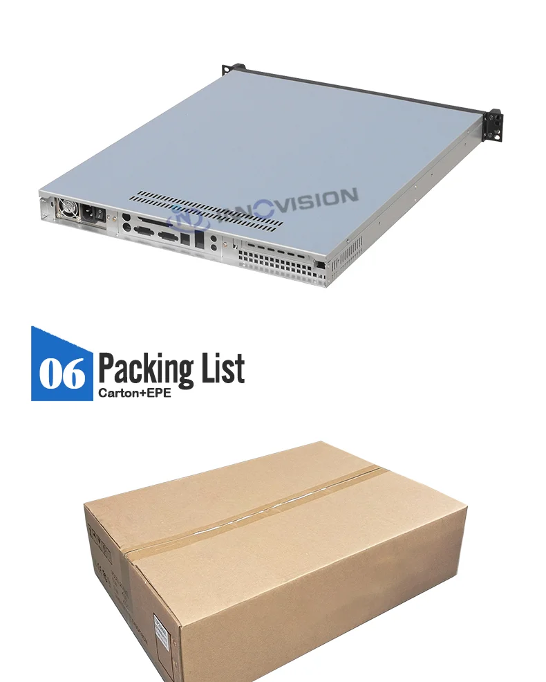 Standard 1U 19 Inch Rackmount ATX Server Case with Cooling Fans ...