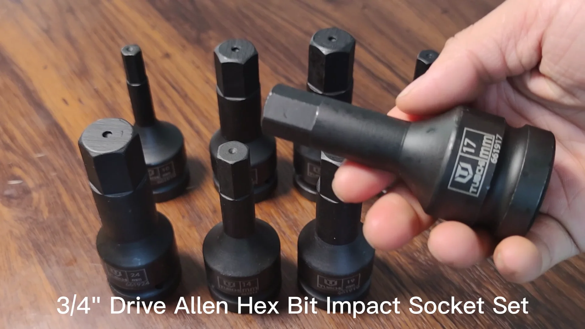 3/4" Drive Allen Hex Bit Impact Socket Set 10mm-30mm - Buy Impact Socket,Allen Hex Impact Socket ...