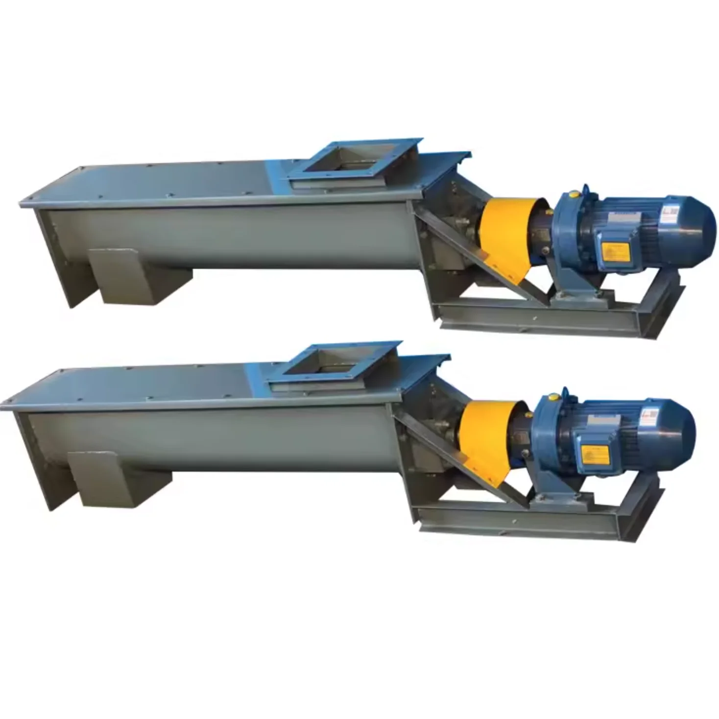 U-shaped screw conveyor auger feeder shaftless tube type sludge cement ...