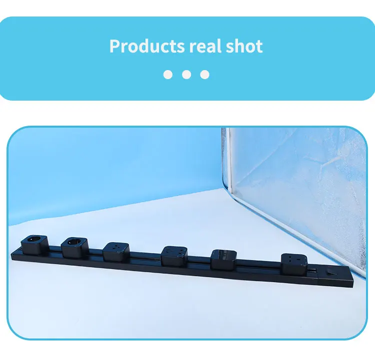 Universal Multi Smart Plug Office Desk Power Track System Electric ...