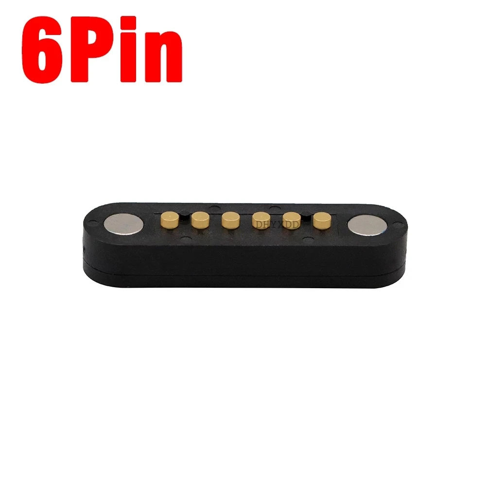 Magnet Pogo Pin Connector 6 Pin Pitch 3.0 Mm Smt Male Female 1a Power ...