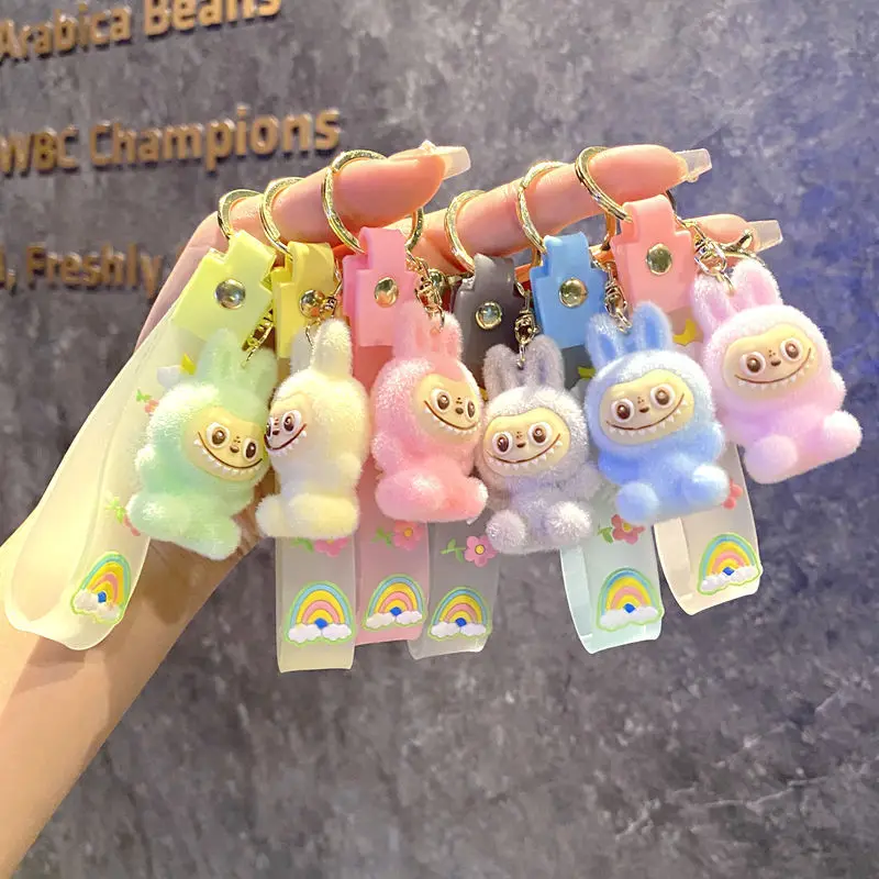 Labubu Keychain Creative Cartoon Doll Key Chain Pendant Blind Box Toy ...