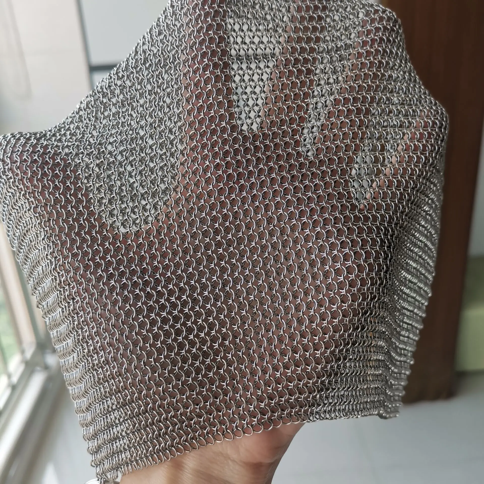 Stainless Steel Welded Ring Mesh for Decorative Curtains