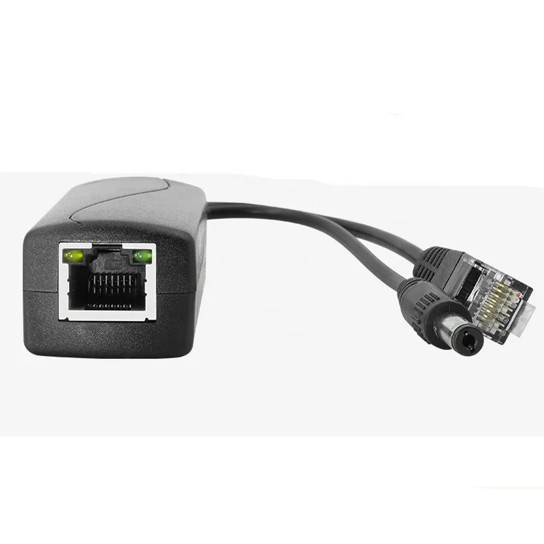 Gigabit 12v 2.5a Poe Splitter Power Over Ethernet 48v To 12v 2.5a 30watts 1000mbps Splitter For ...