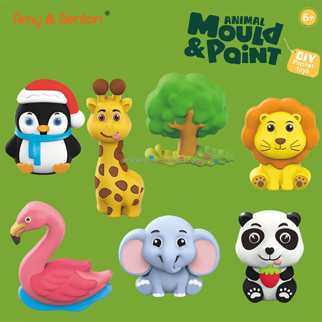 Paint Your Own Figurines Diy Plaster Animal Toy Complete Plaster Craft ...