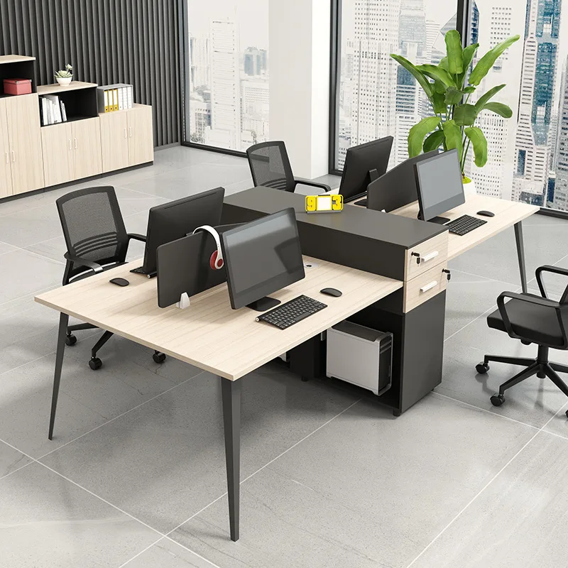 Modern Partition Screen Office Desk Combination Office Study ...