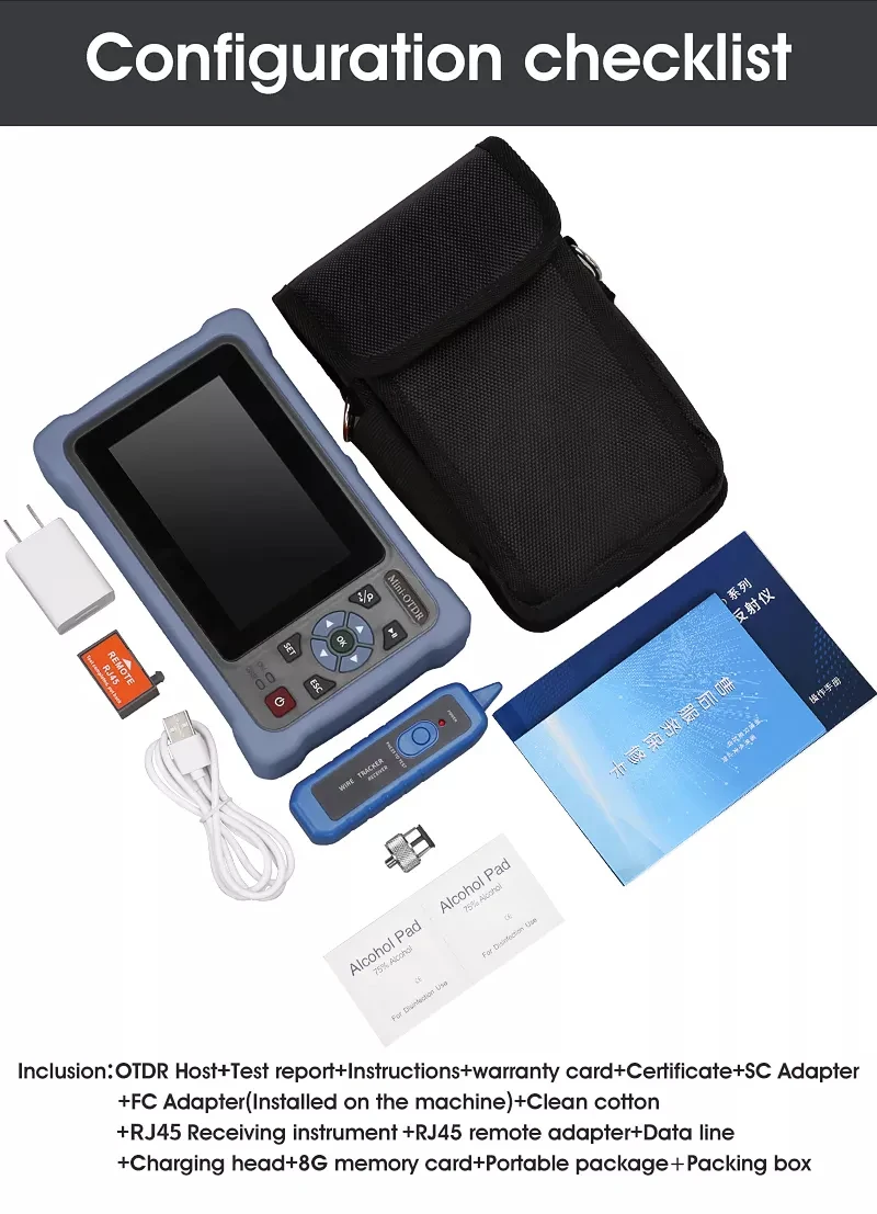 NK4000 Mini OTDR Tester - 1310/1550nm Multi Function Fiber Optic Tester