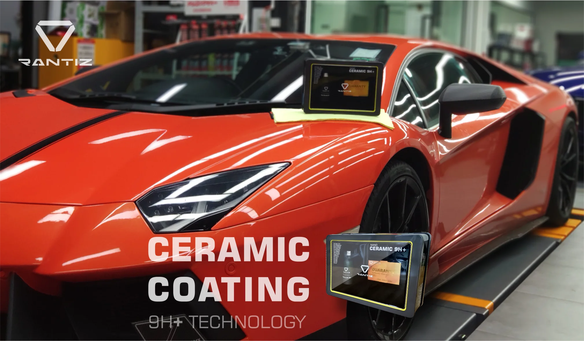 RANTIZ Ceramic Coating 9H+ - Luxury Nano Graphene Protection