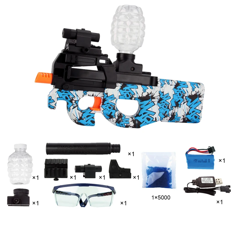Mini P90 Wasser Gel Perlen Blaster Gewehr Outdoor Spielzeug Gel ...