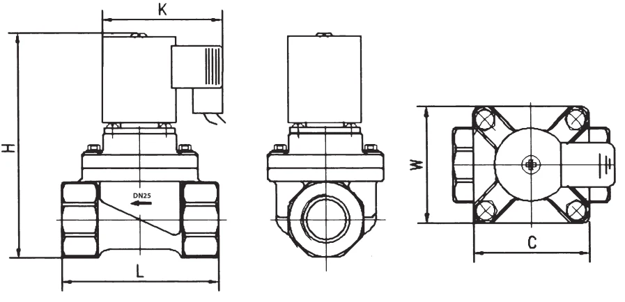 2 Way Nc 1/2'' Cpvc Anti Corrosion Solenoid Valve For Acid And Alkali ...