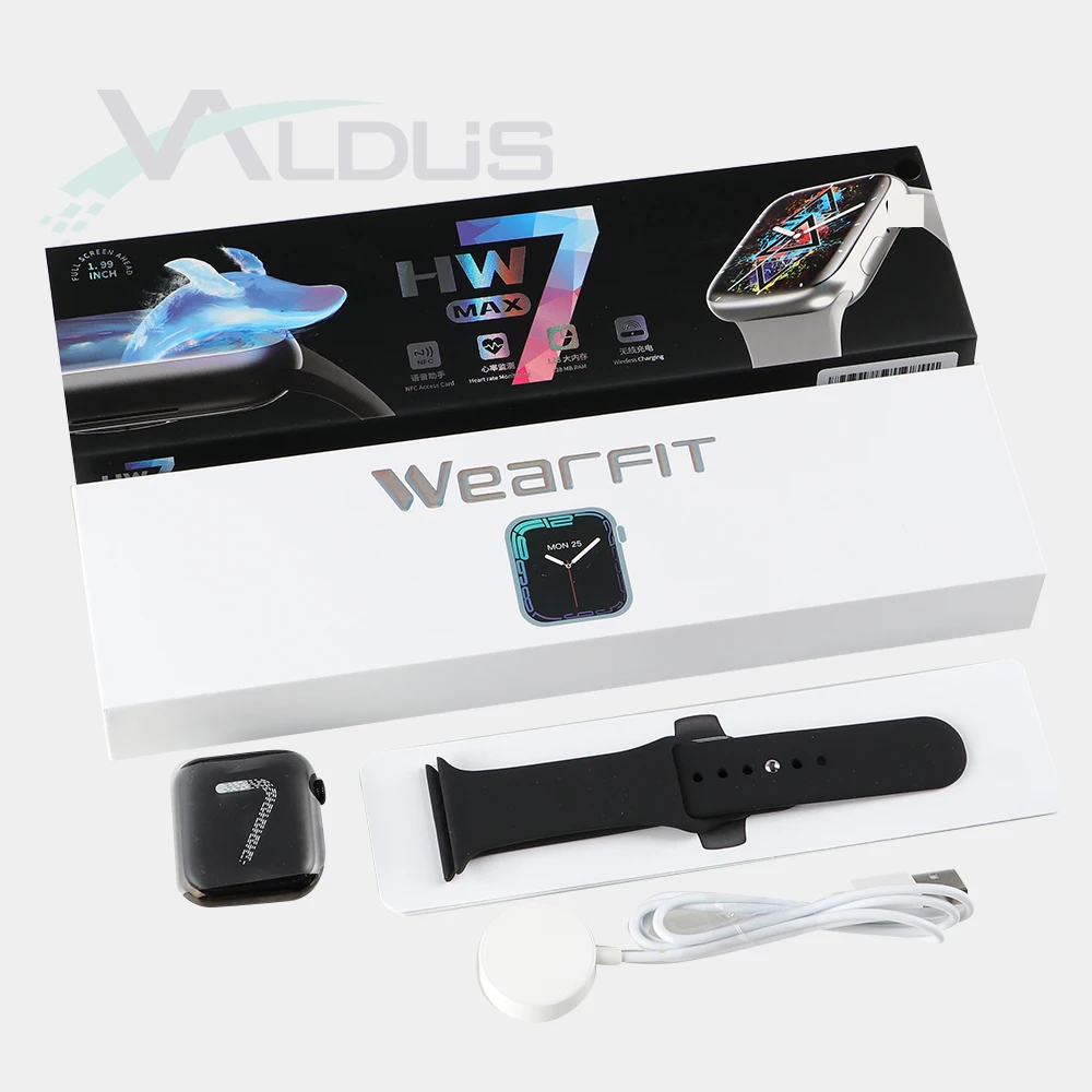 Valdus 2022 Nfc Hw7 Max Smart Watch 1.99 Inch Touch Screen Wearfit Pro Reloj Inteligente ...