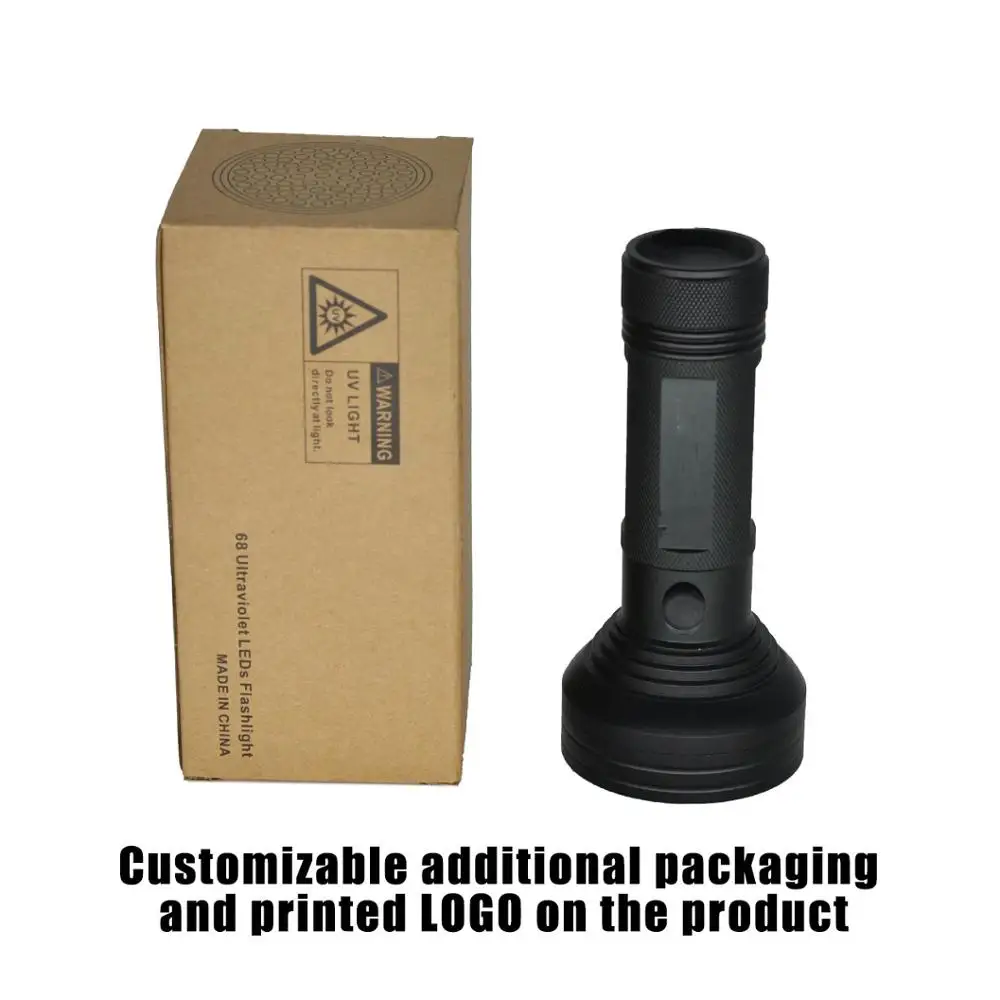 Clover 68led 5w Pure Blacklight Torch 395nm Ultraviolet Black Light Led ...