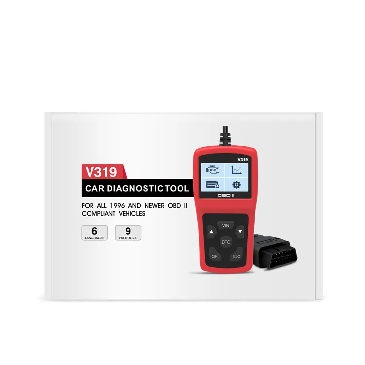 New V319 Obd2 Car Diagnostic Tools Code Reader Car Engine Light Fault Code Reader V319 - Buy ...