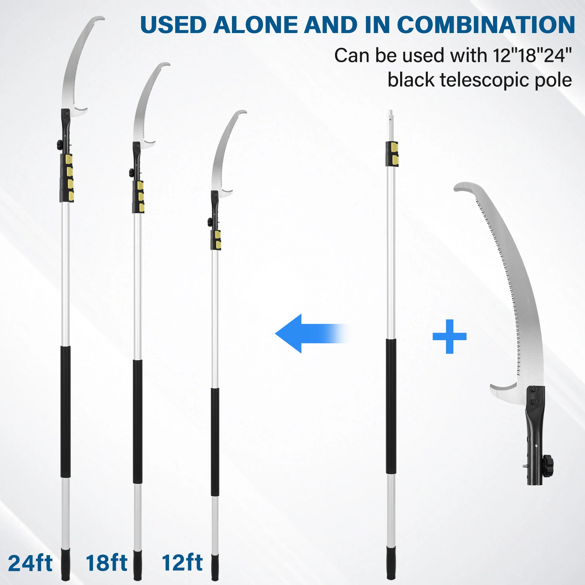 Manual Garden Hand Cutting Saw Portable Pole Saw Telescopic Pruning Saw ...