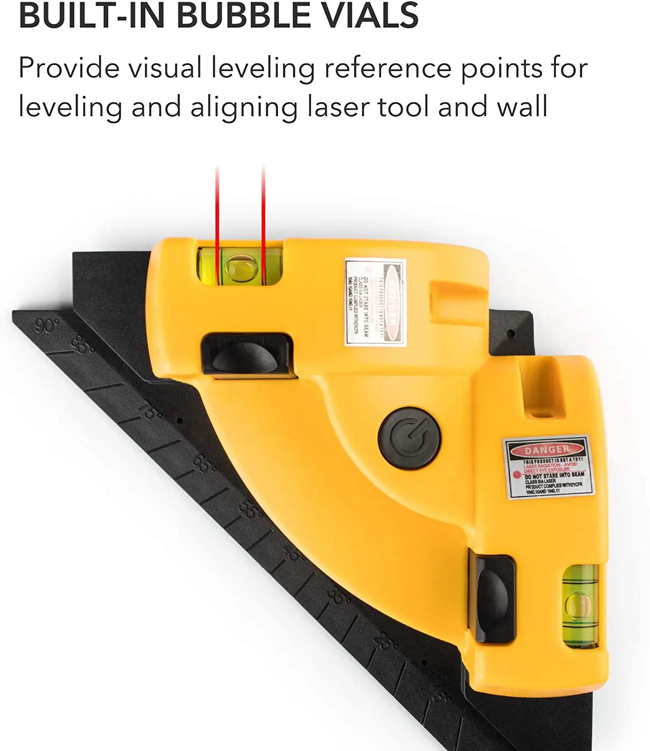 Right Angle 90 Degree Horizontal & Vertical Laser Level Line Projection ...