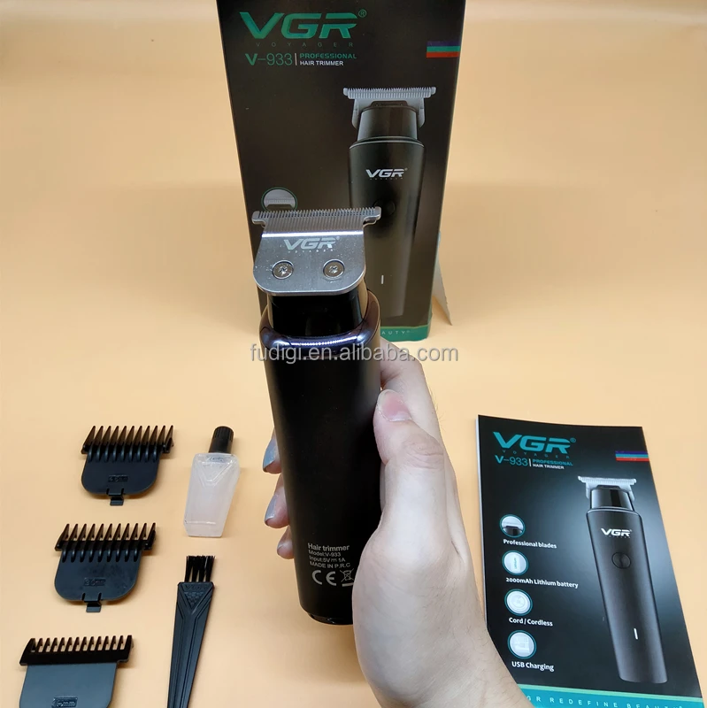 VGR V933 Professionnel Rechargeable Électrique vgr v-933 Tondeuse À Cheveux Avec Métal Lame ...