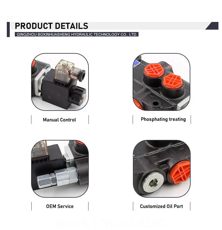 4 Way 3 Position Hydraulic Valve - High-Performance P80