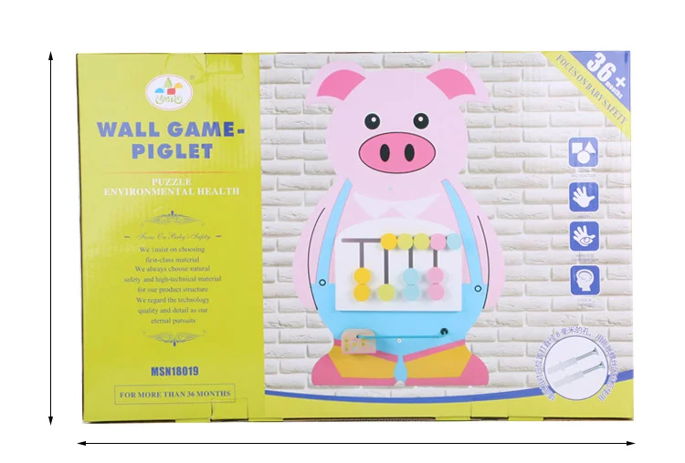 Cartoon Animal Children Learning Math Wall Mounted Toy Montessori ...