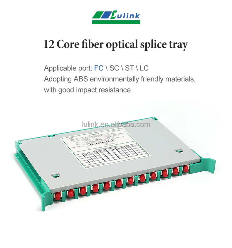 12 Port Fiber Optic Splice Tray for ODF Fiber Termination Box| Alibaba.com