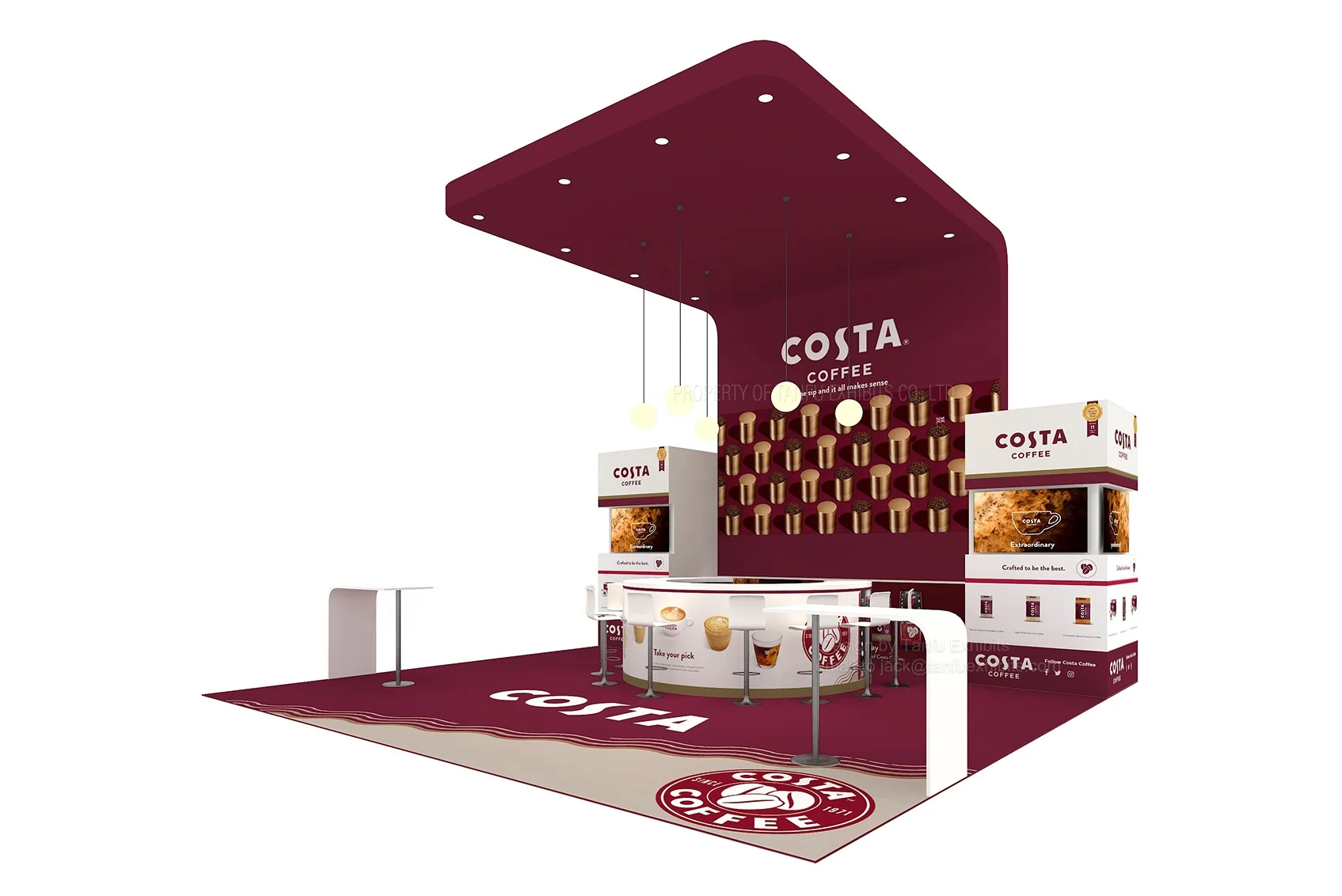Custom Manufactured Modular System Exhibition Booth Event Booth - Buy ...