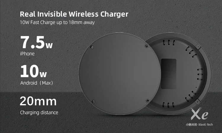 Fast Charging under Desk Wireless Charger - Invisible & Secure