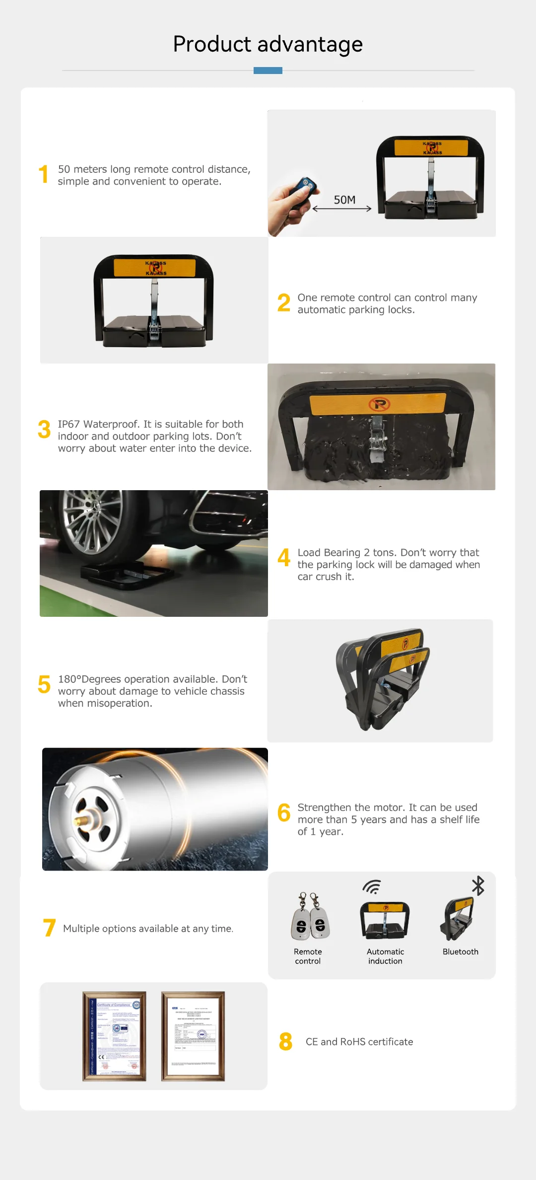 Kavass Parking Lock Automatic Automatic Parking Space Barrier Parking ...