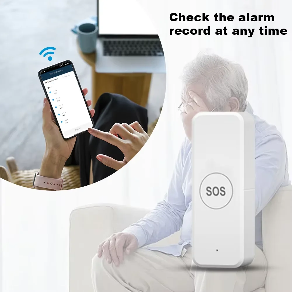 Tuya WIFI SOS Button for Elderly People Home Emergency Button Emergency ...
