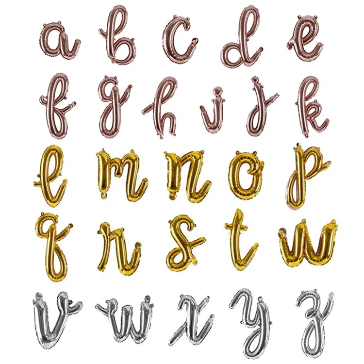 Wholesale 18inches Balloons New Design Lowercase Letter Foil Balloon ...