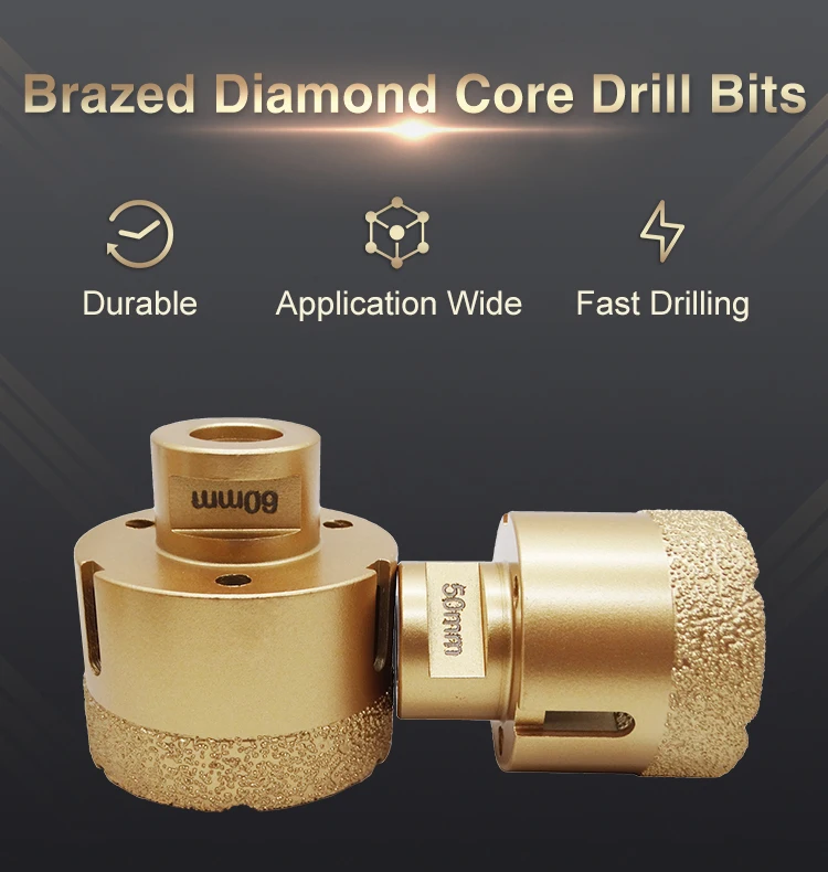 6-60mm M14 Hole Saw Vacuum Brazed Diamond Core Drill Bit for Angle ...