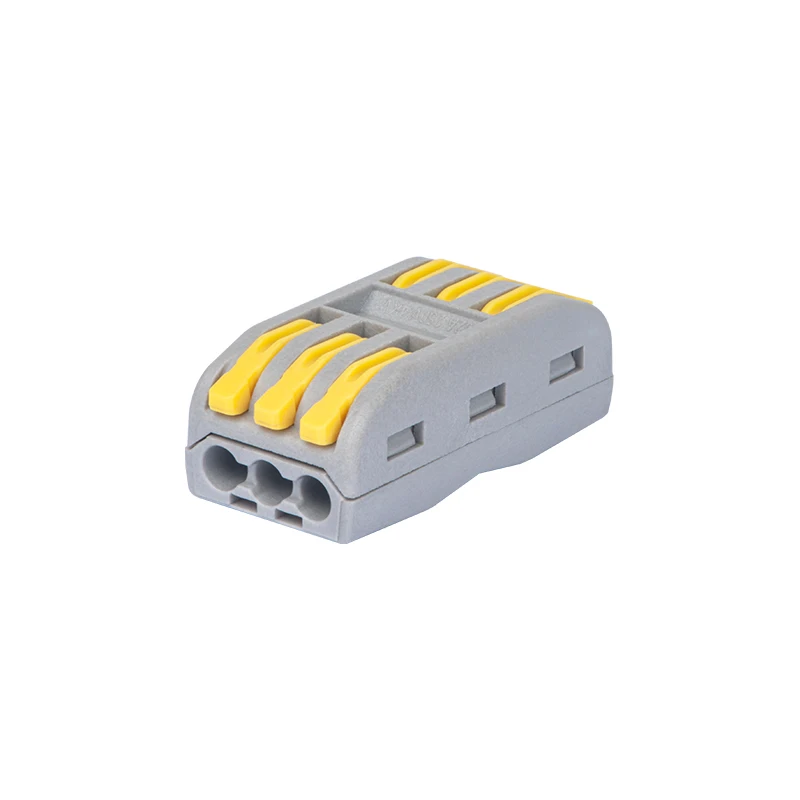Wire Connector Fast Wire Connector Type Terminal Block 3 In 3 Out Quick ...