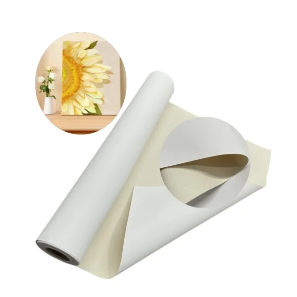 Printable Artist Matt 100% Cotton Canvas Roll Inkjet Printing Blank ...