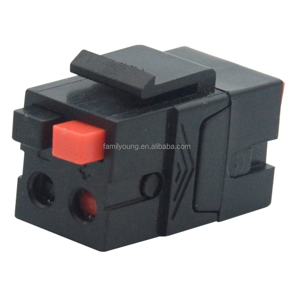 Speaker Keystone Jack Spring Loaded Speaker Jack For Keystone Wall ...