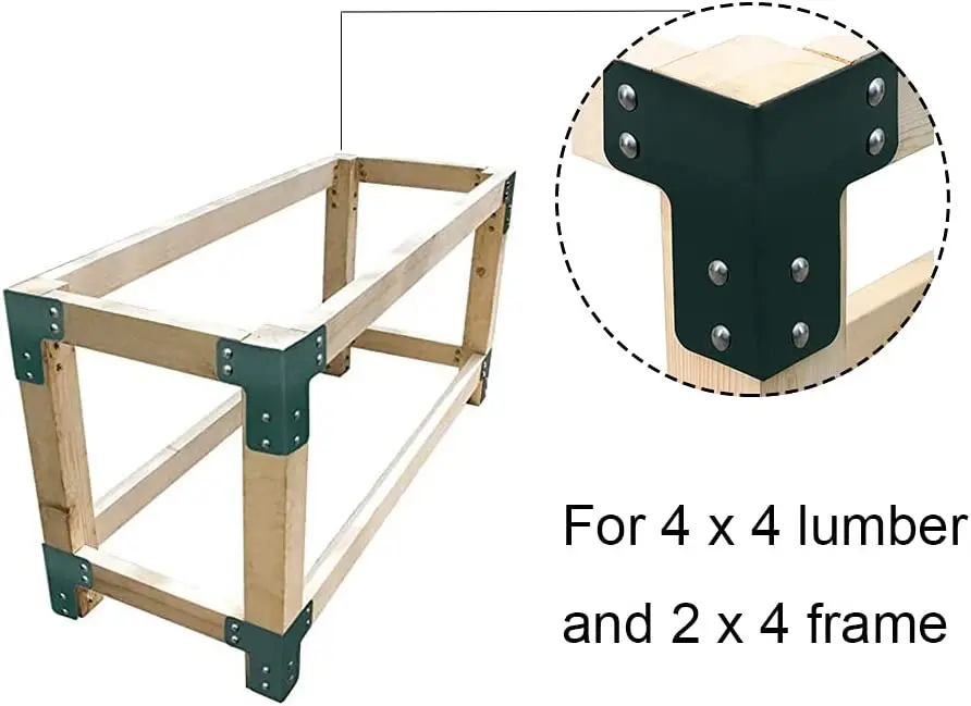 Workbench Corner Brackets Table Corner Brackets Right Angle Green ...