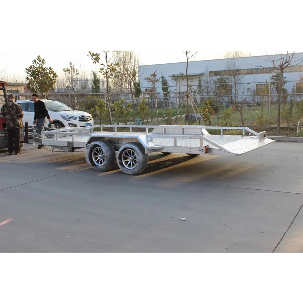 Car Trailer with Tarpaulin - Ideal for ATV & Triangular Tractors