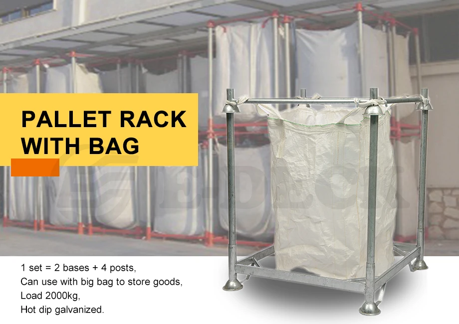 Heavy Duty Bulk Bag Racks - Durable & Stackable Storage