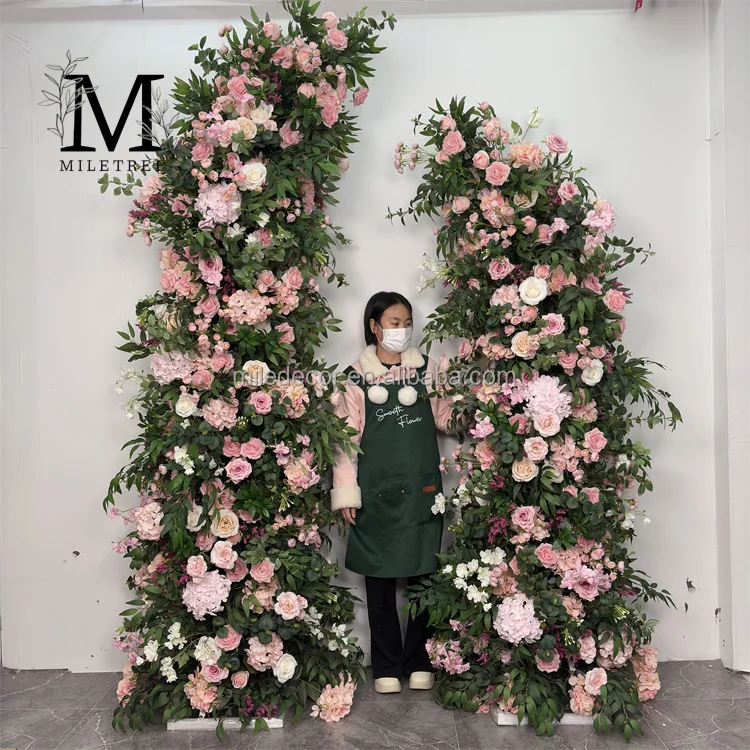 Mile Pink Flower Arch For Wedding Bridal Shower Valentine's Day ...