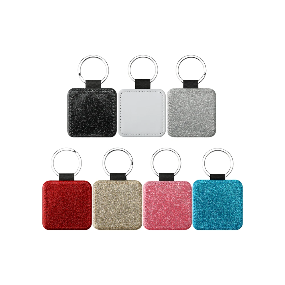 Custom Sublimation Photo Keychains - PU Leather Blanks