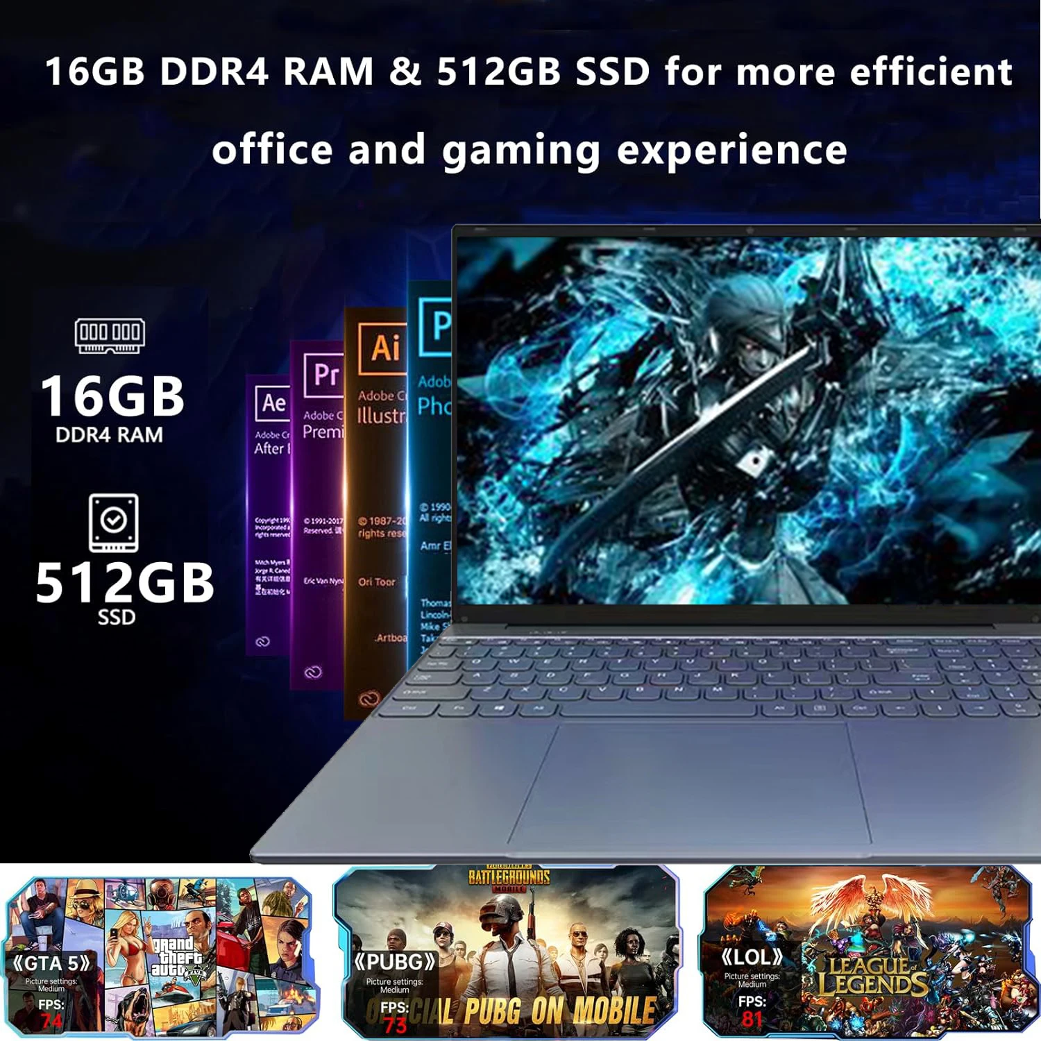 4g Lte Gaming Laptop 15.6 Inch Win 11 Laptop Computer Ram 16gb 2tb ...