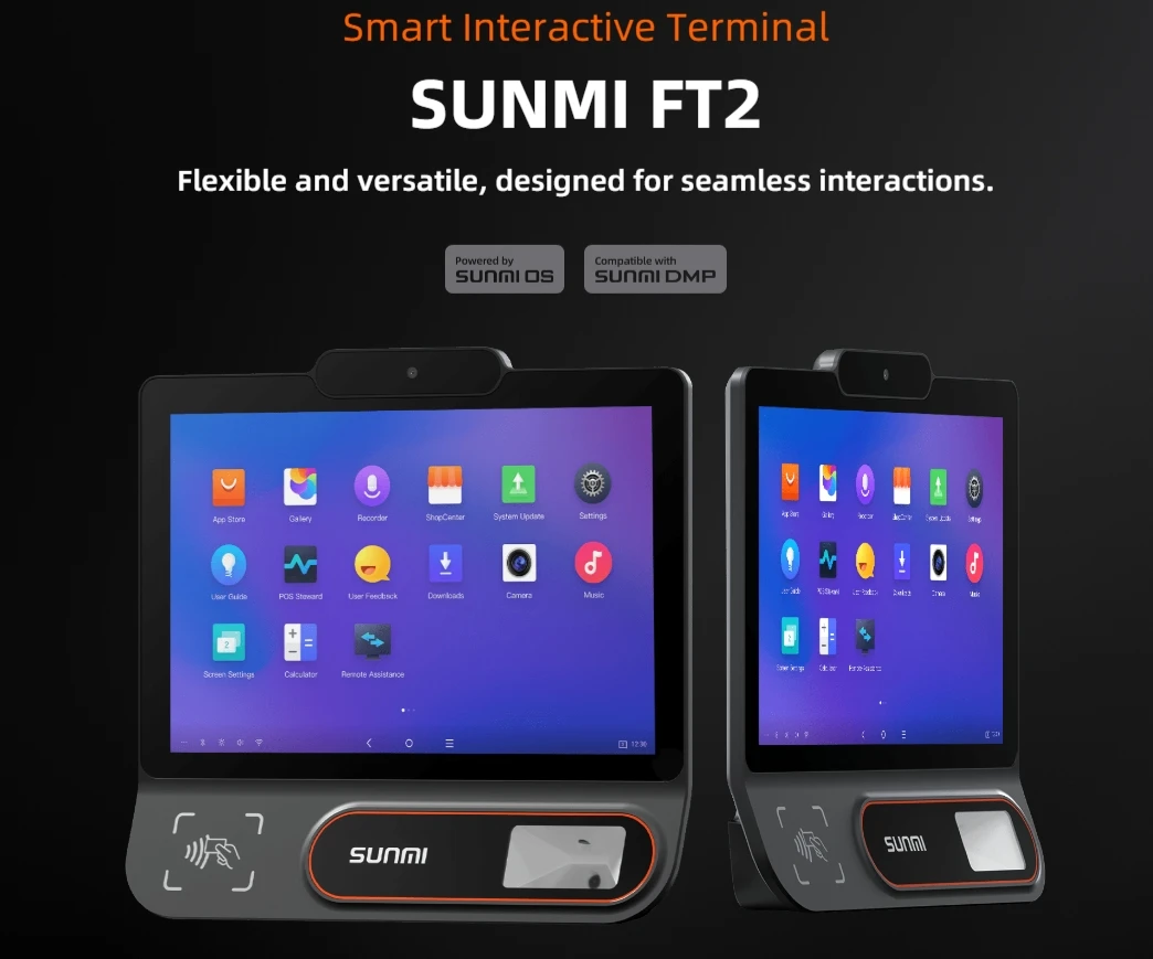 Sunmi Smart Interactive Terminal POS SUNMI FT2 - 32G SSD, 10" Screen