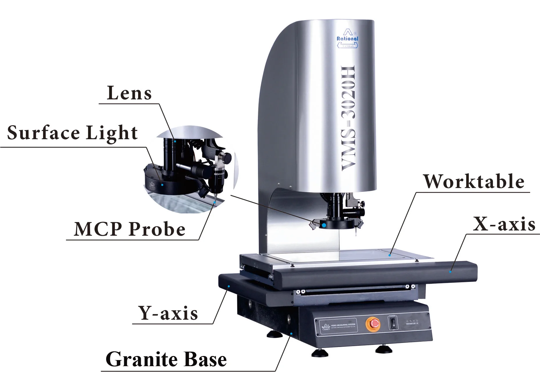Rational VMS Full Automatic Inspection System VMM Video Machine Optical ...