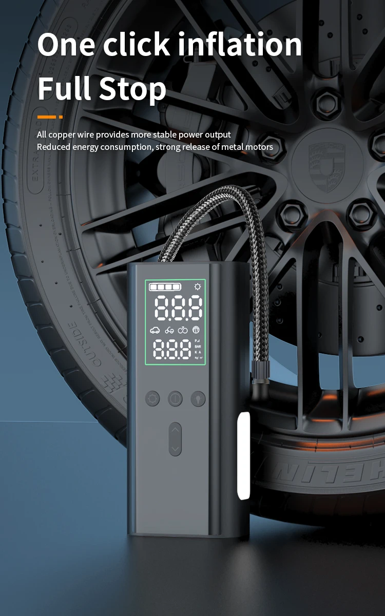 Portable Multi-function Air Pump Car Air Compressor With Digital ...