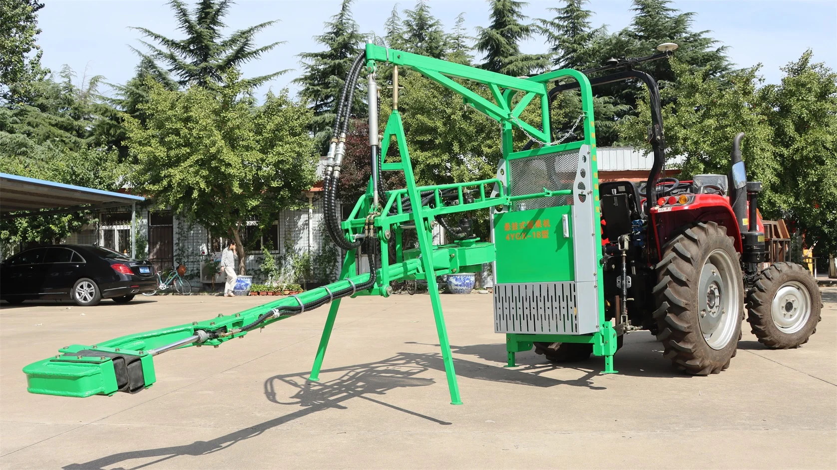 Tractor Mounted Pecan Tree Shaker - High Productivity