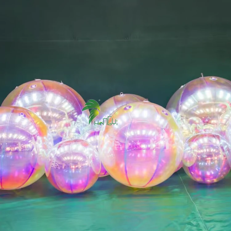 Mega Inflatable Iridescent Mirror Ball Outdoor Advertising Inflatable ...