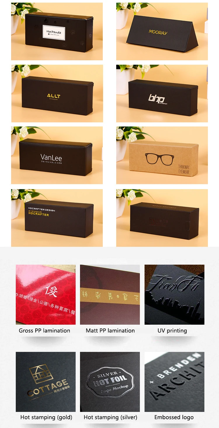 Factory Custom White Cardboard Paper Glasses Boxes Low Price Optical ...